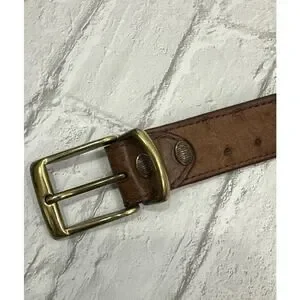 Nakara | Accessories | Nakara Namibia Brown Ostrich Kango Leather Belt ...